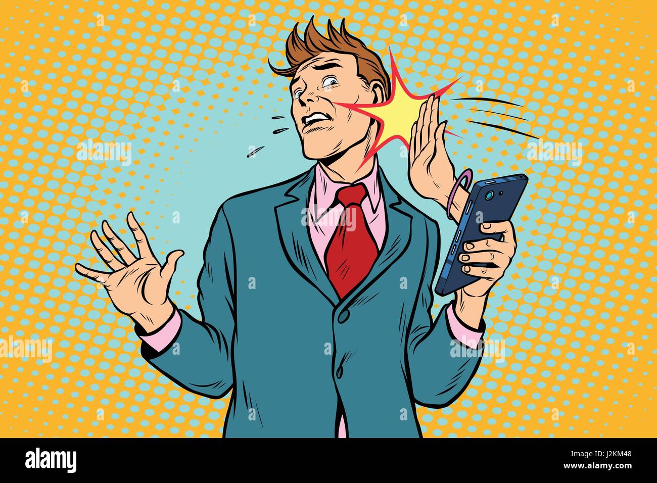 Douleur de la main Banque d'images vectorielles - Alamy