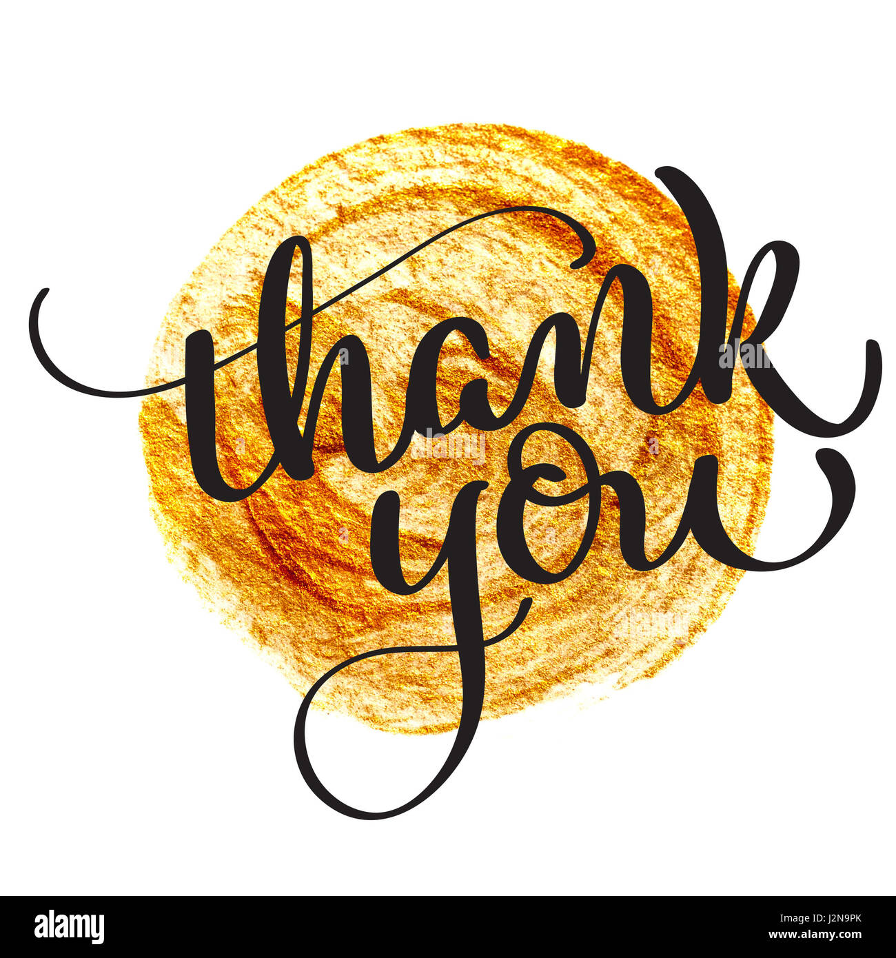 Résumé fond rond doré avec un pinceau de peinture acrylique sur papier ...