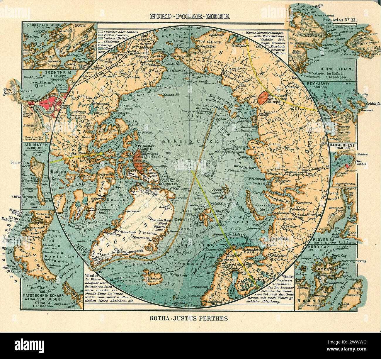 Map arctique Banque de photographies et d’images à haute résolution - Alamy