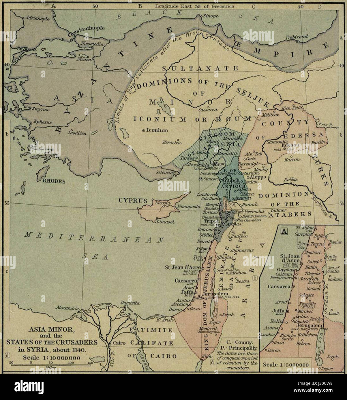 Mapa de asia menor Banque de photographies et d’images à haute ...