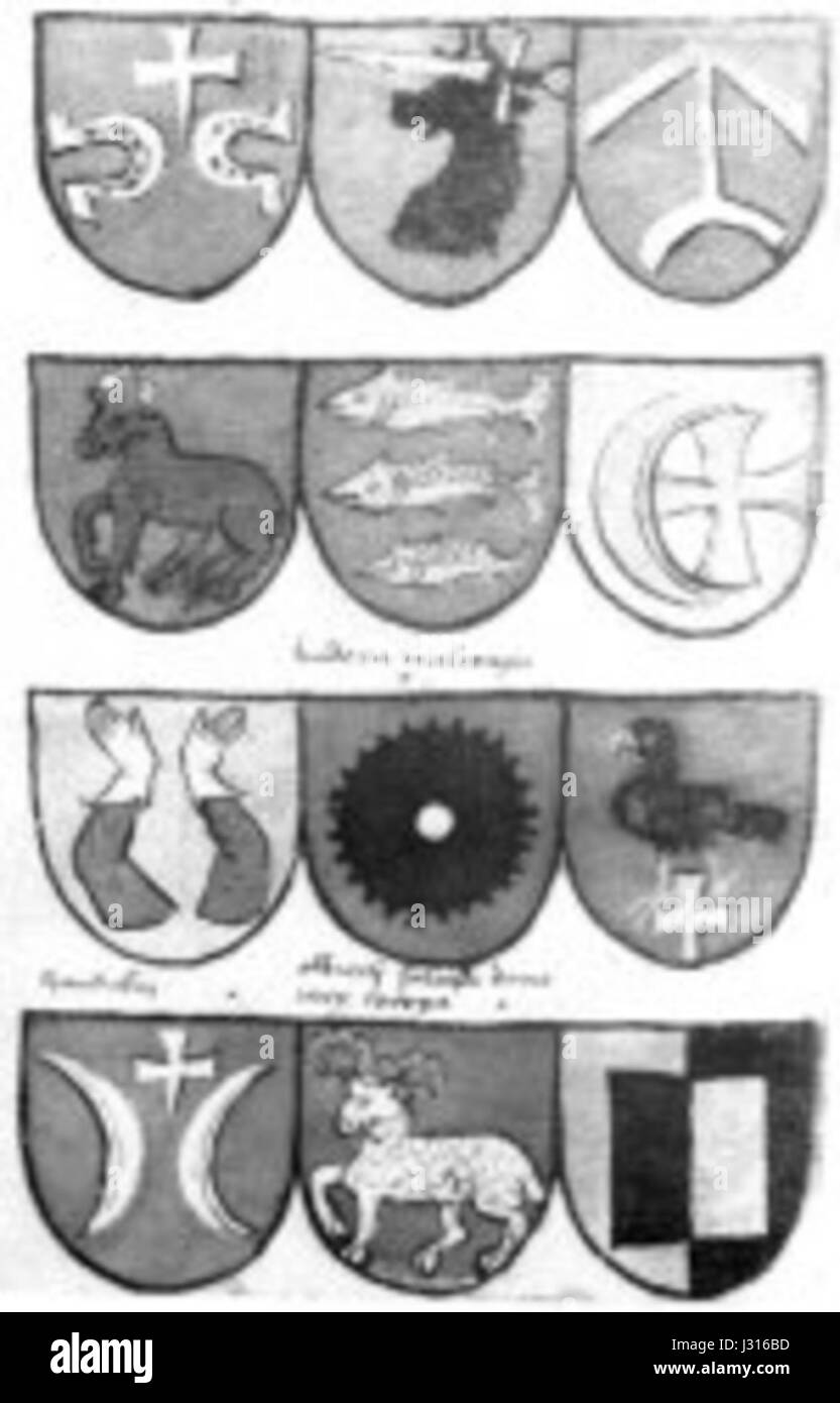 L'Armorial Lyncenich est un manuscrit héraldique de la période ...