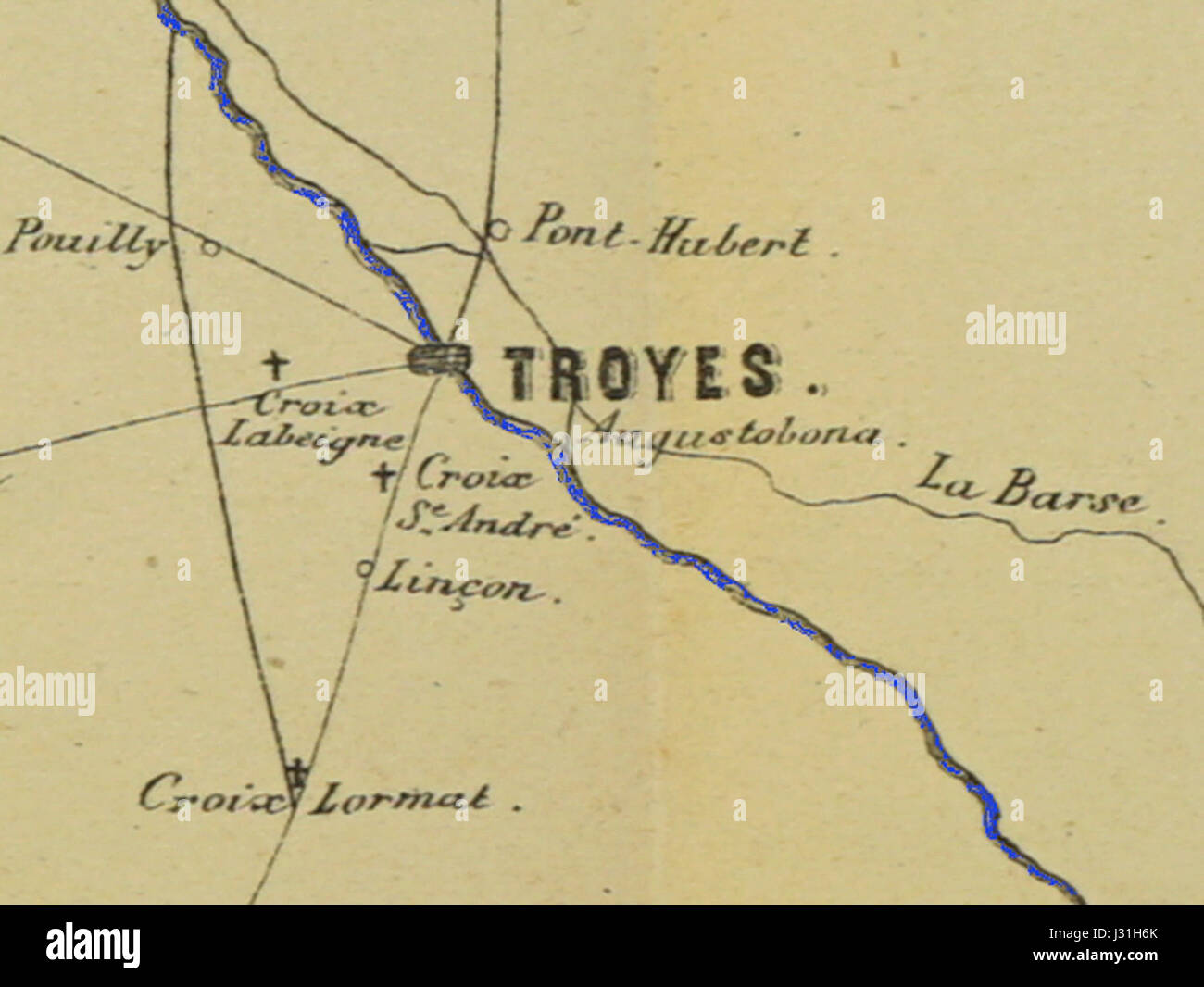 Carte des routes romaines france Banque de photographies et d’images à ...