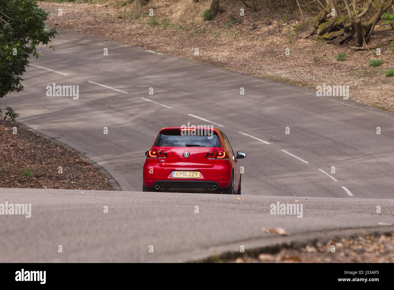 Volkswagen Golf GTI Mk6 roulant à Longcross Circuit d'essais, Chobham ...
