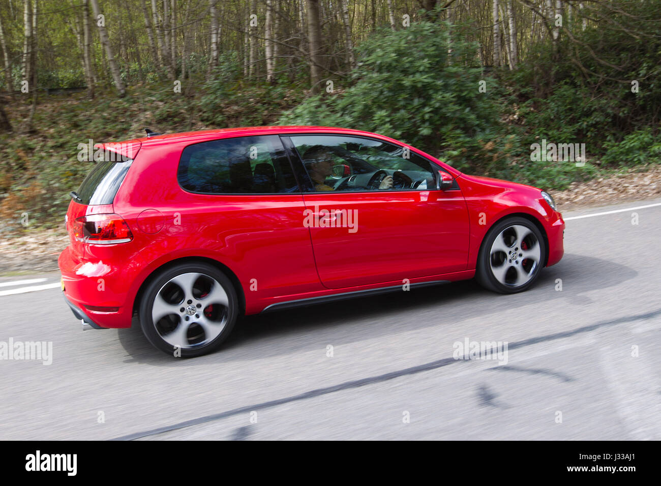Volkswagen Golf GTI Mk6 roulant à Longcross Circuit d'essais, Chobham ...