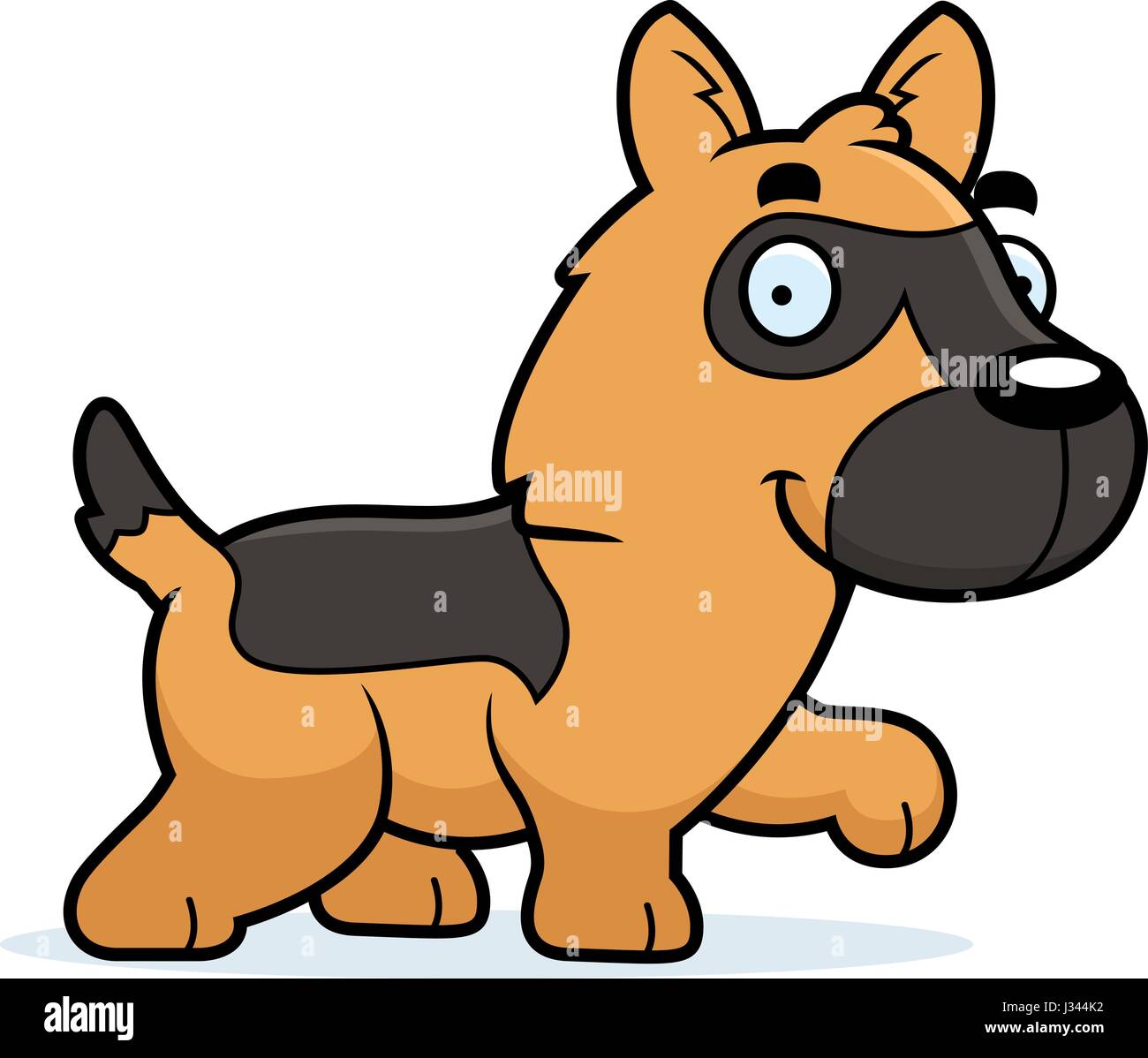 German shepherd cartoon Banque de photographies et d’images à haute ...