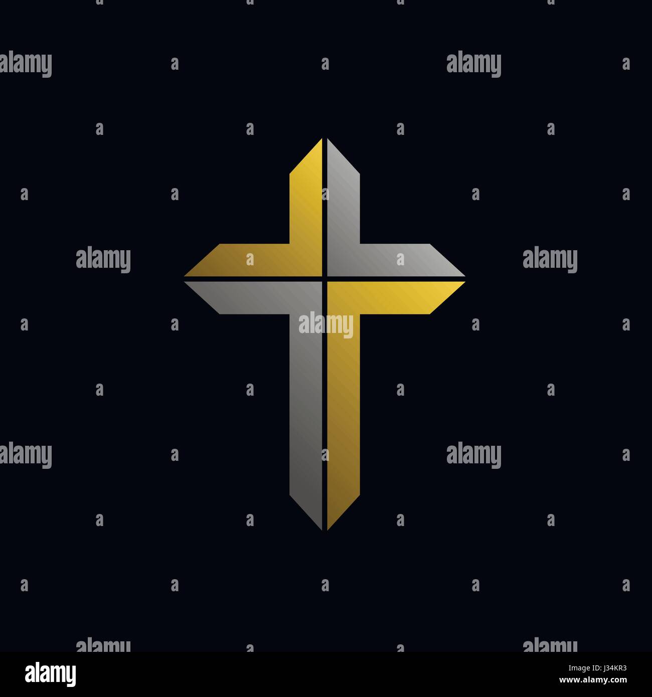 Symbole croix Banque d'images vectorielles - Alamy