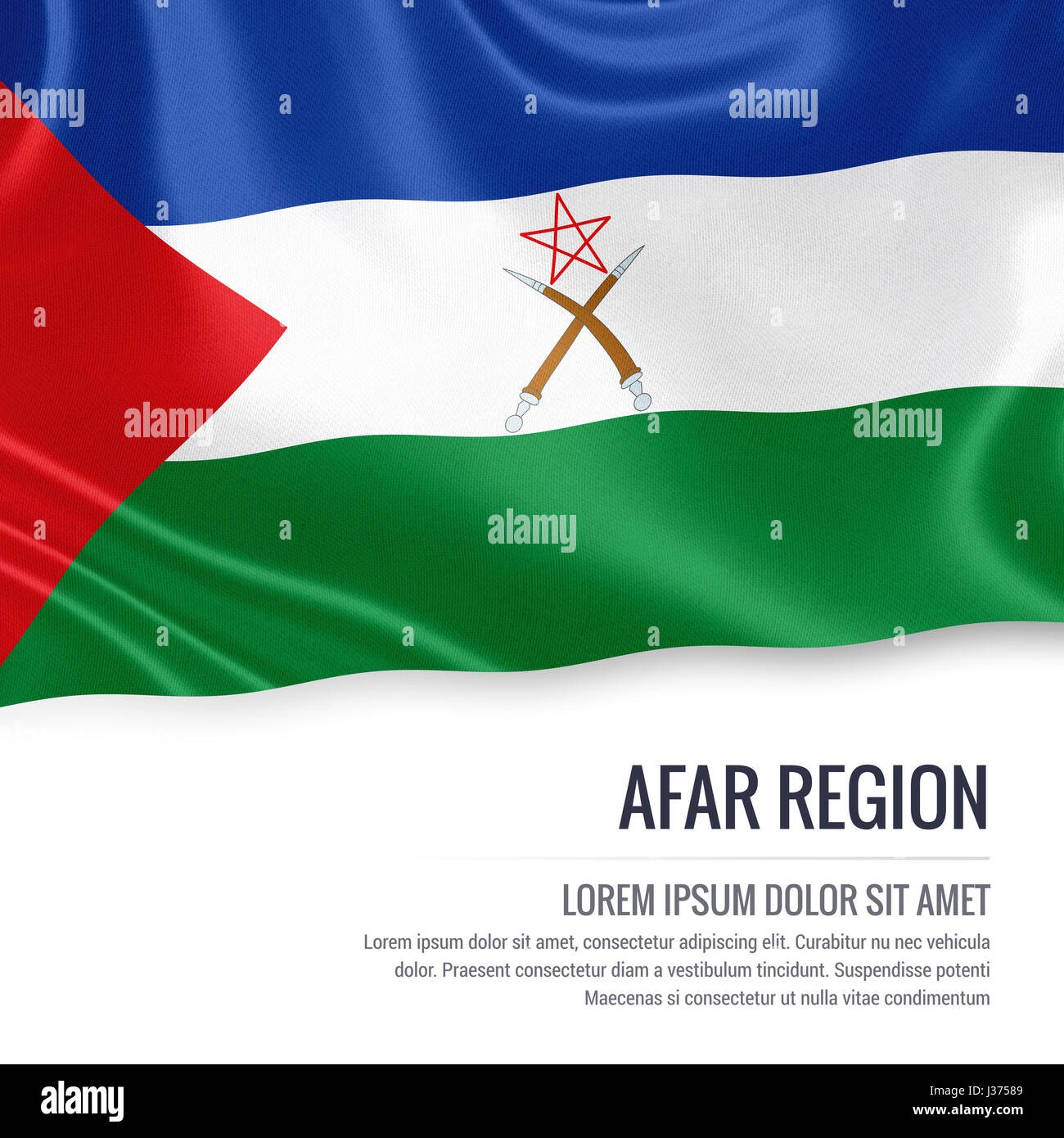 Afar region flag Banque de photographies et d’images à haute résolution ...