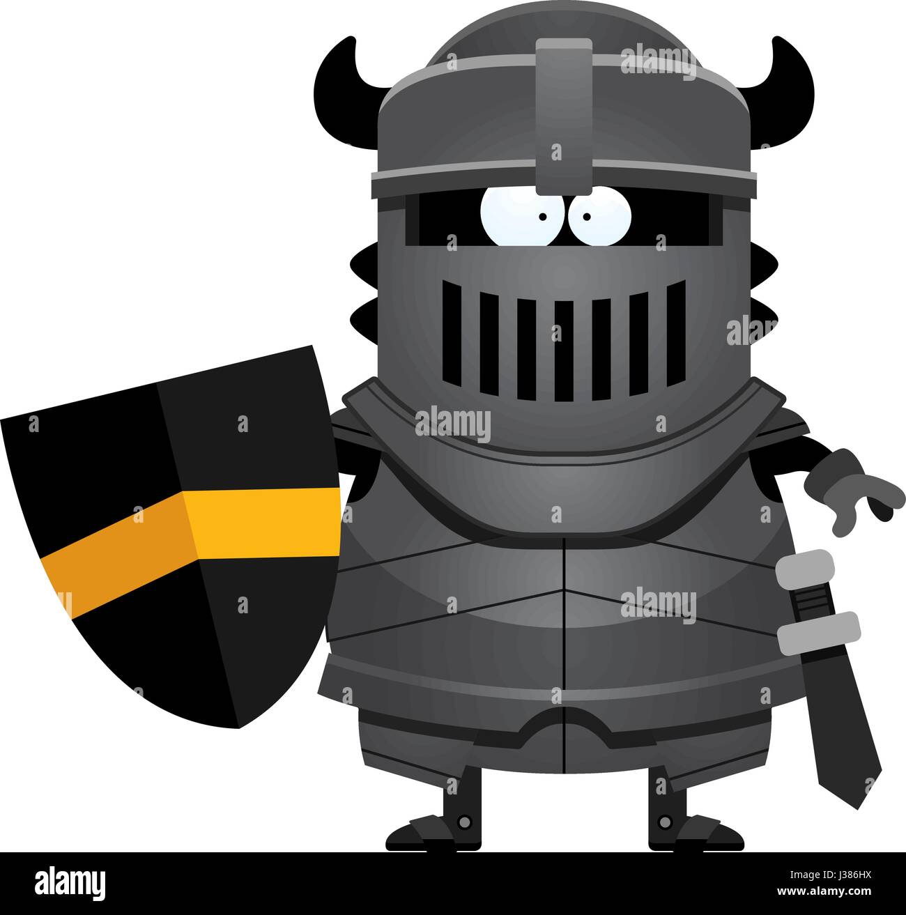 Chevalier debout Banque d'images vectorielles - Alamy