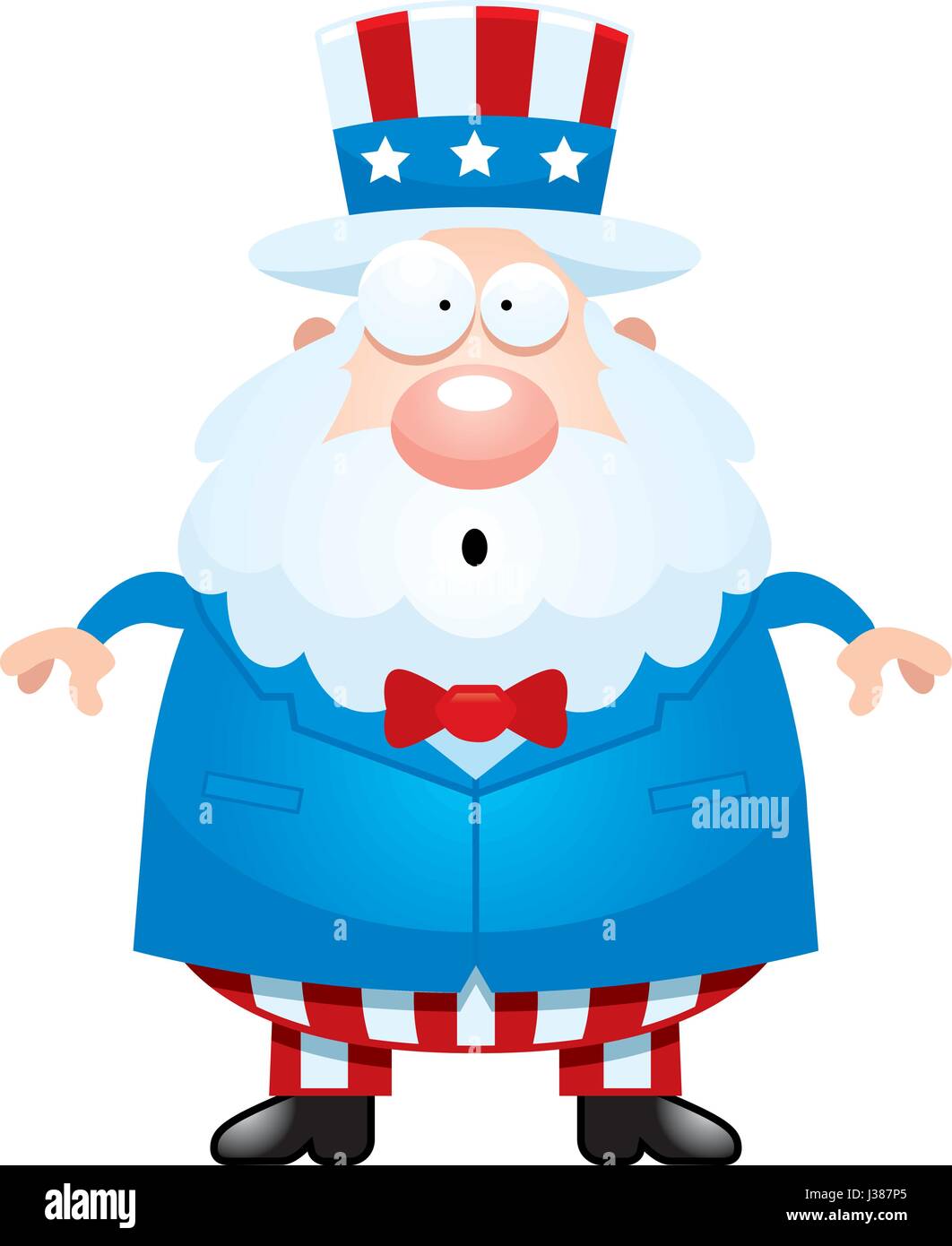 Vector cartoon illustration uncle sam Banque d'images vectorielles - Alamy