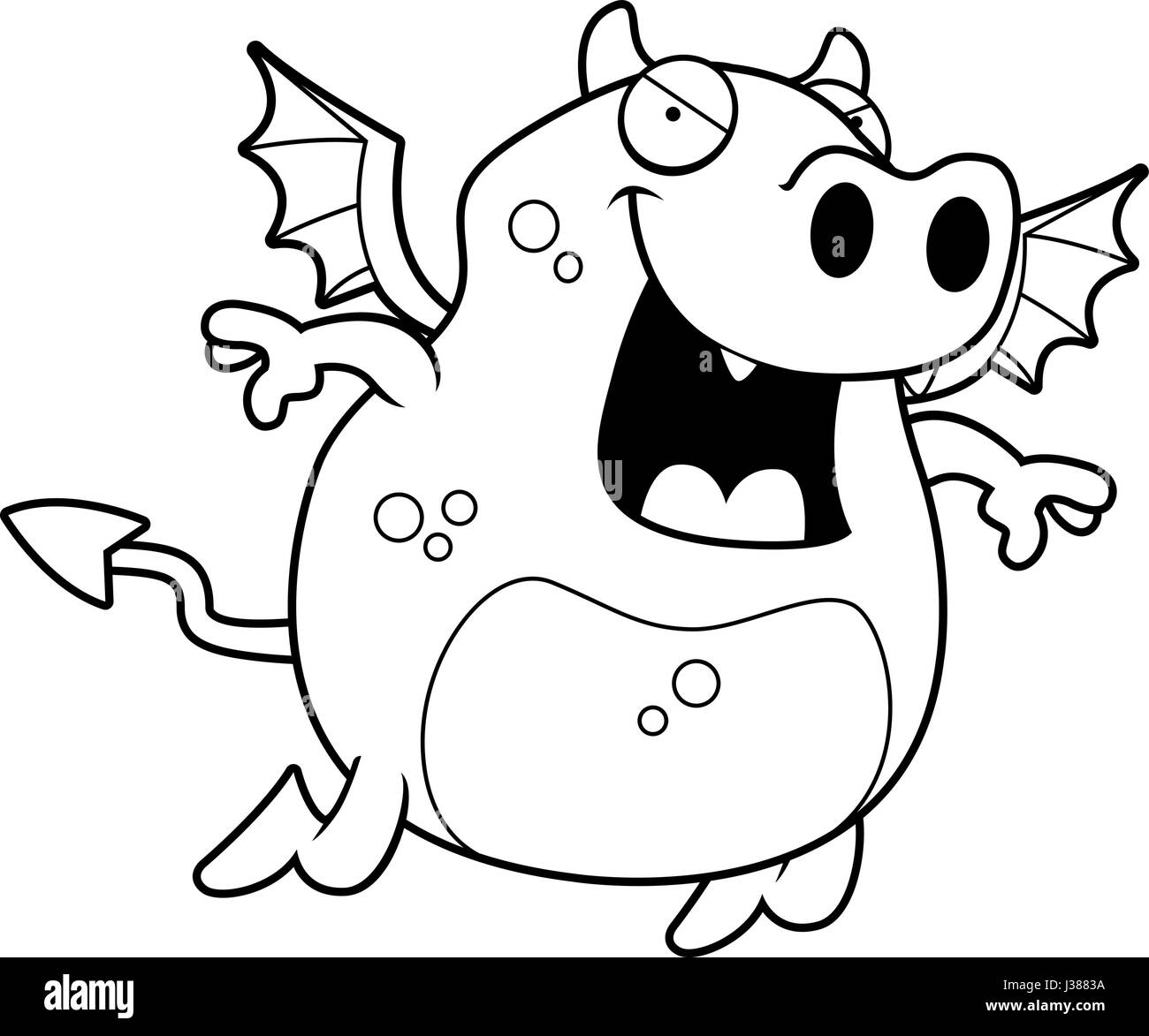 Diable volant Banque d'images vectorielles - Alamy