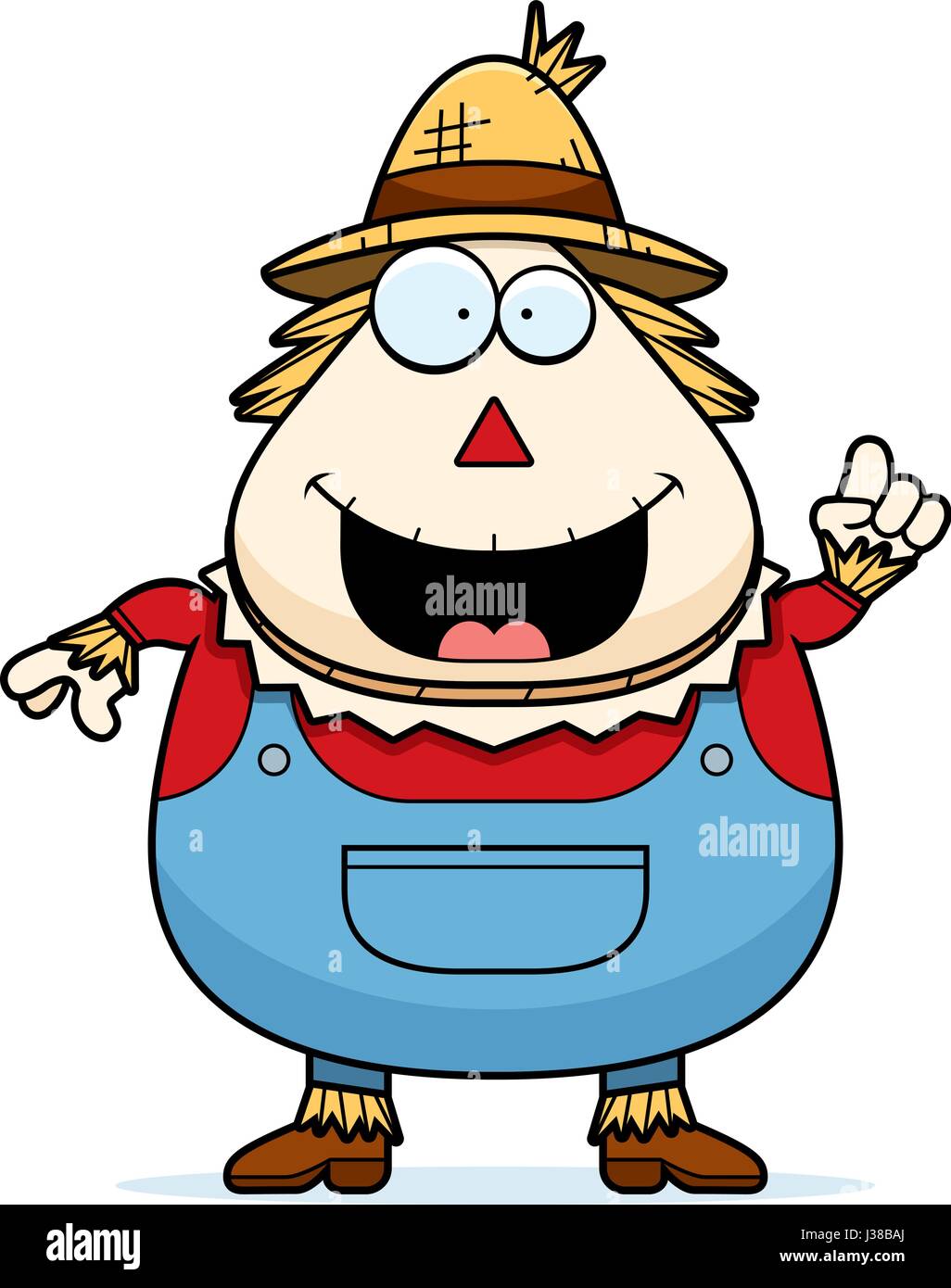 Illustration d'une caricature d'un épouvantail avec une idée Image ...