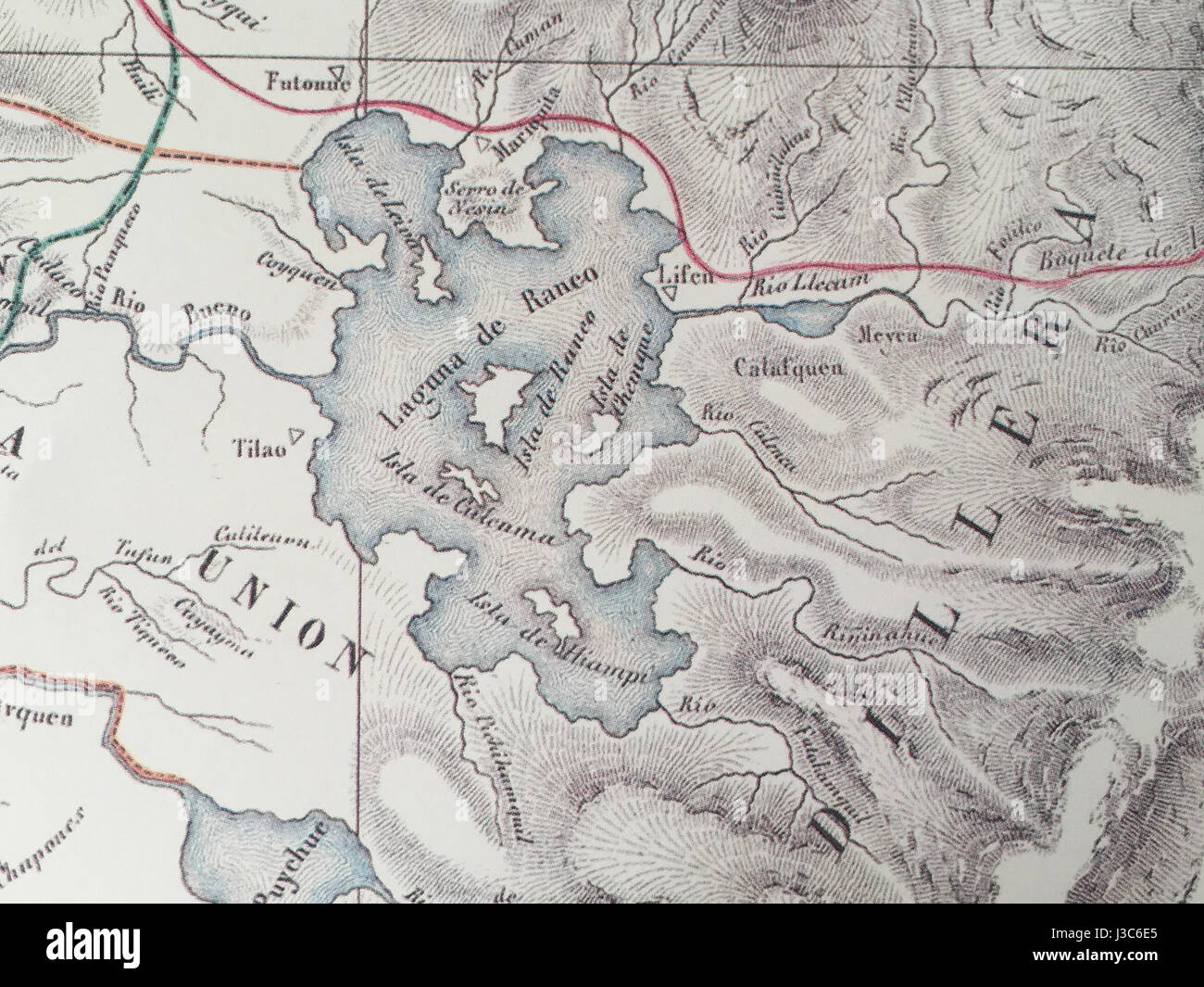 Chile mapa ilustración Banque de photographies et d’images à haute ...