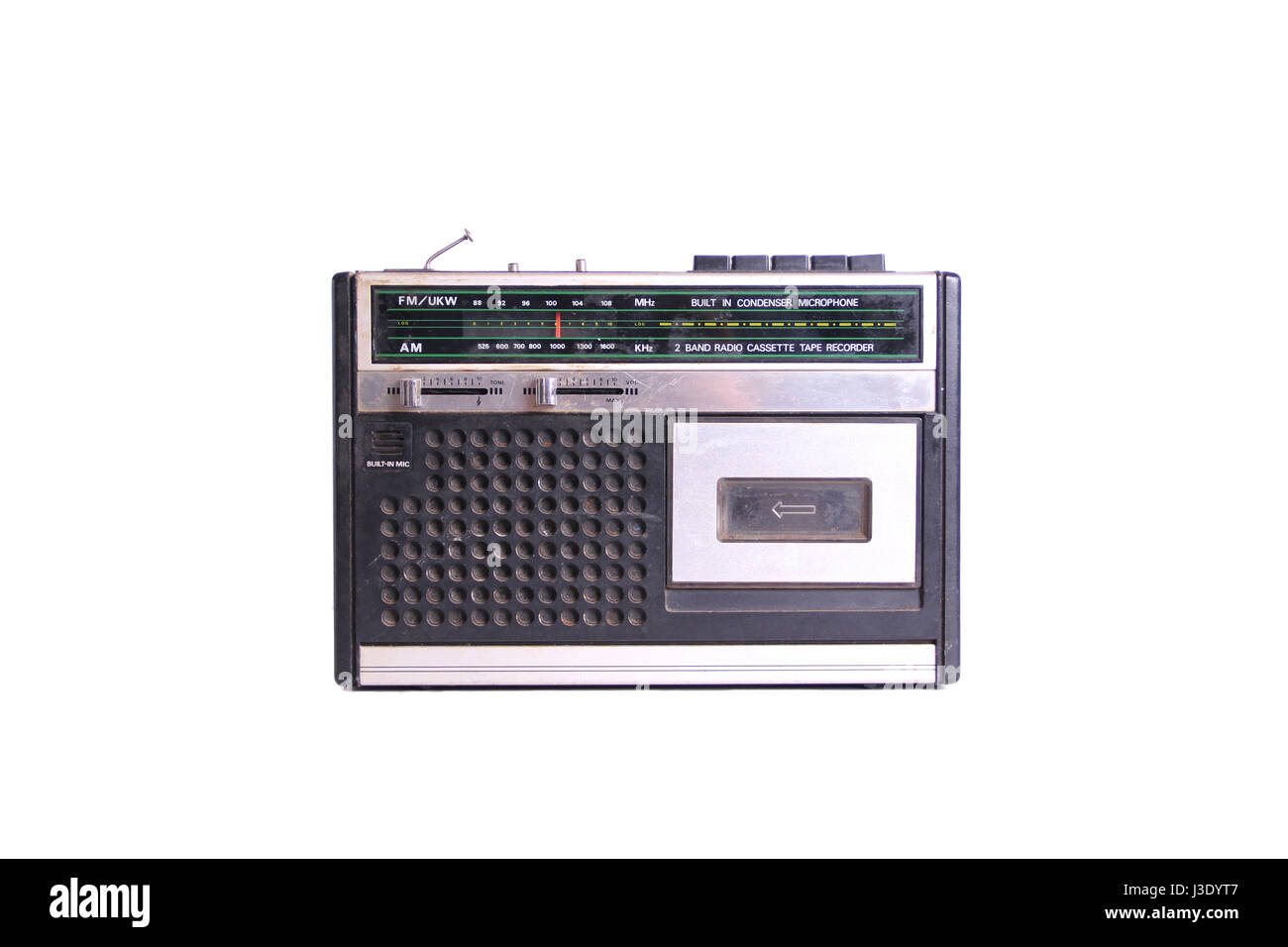 Old radio cassette recorder isolated Banque de photographies et d ...