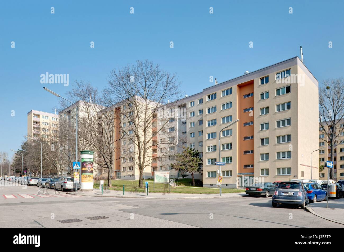 Wien, 1970 der Gemeindebau er Jahre, Per-Albin Hansson-Siedlung-Ost ...