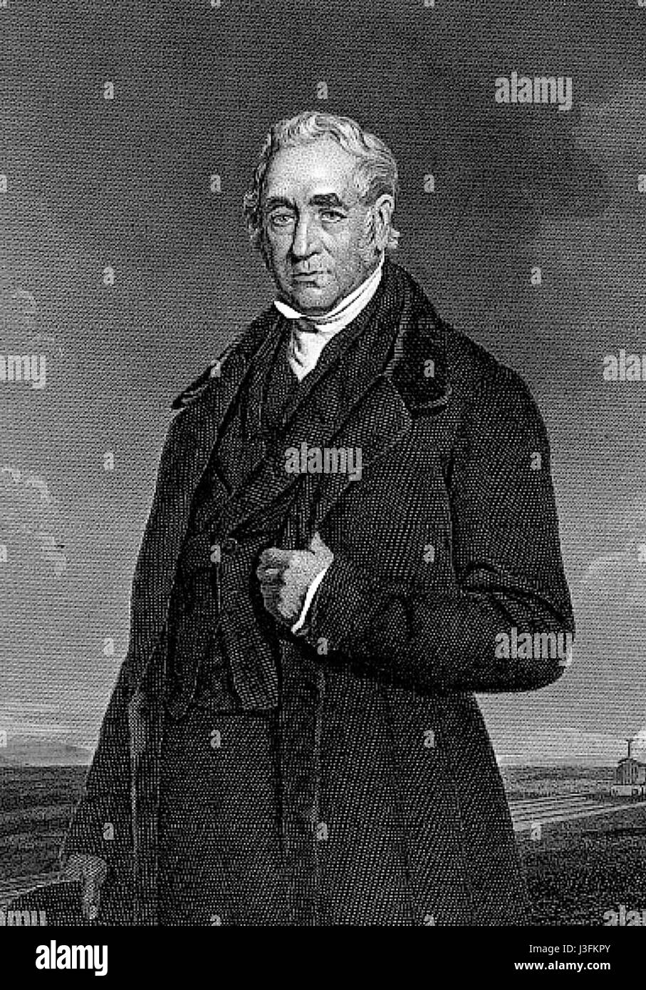 George stephenson Banque d'images noir et blanc - Alamy