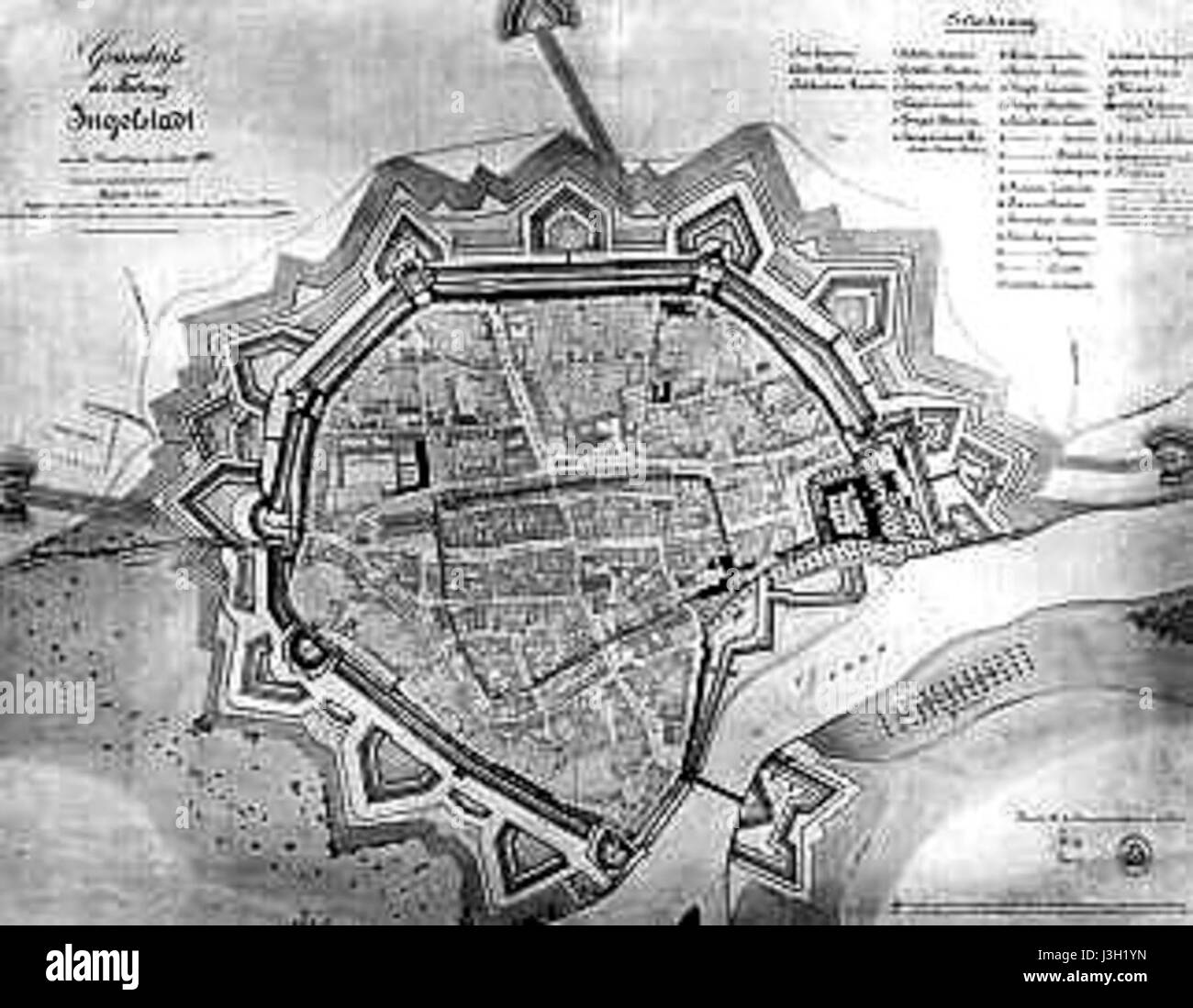 Mappa di ingolstadt Banque de photographies et d’images à haute ...