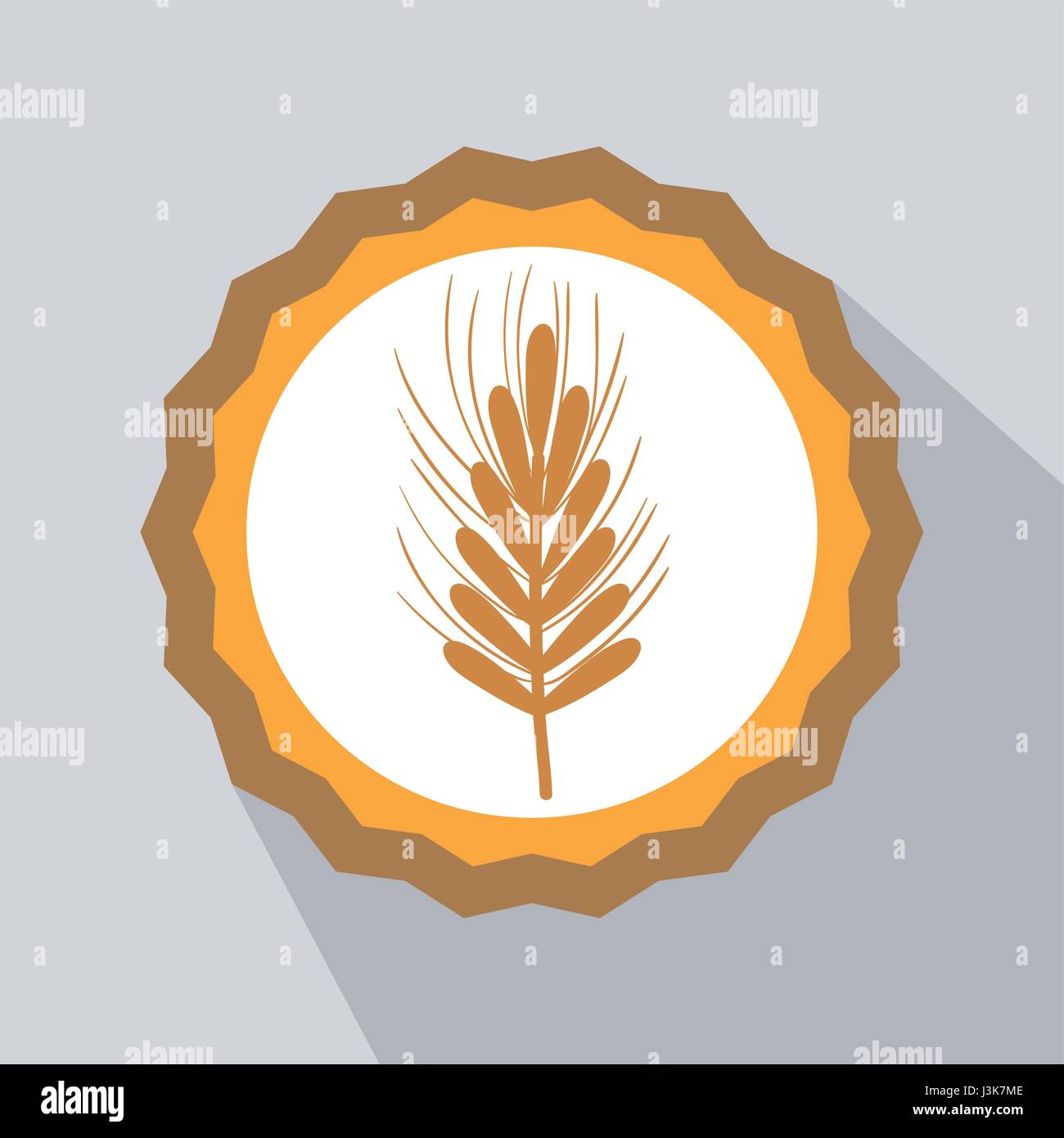 L'emblème de nice de blé design branch Image Vectorielle Stock - Alamy
