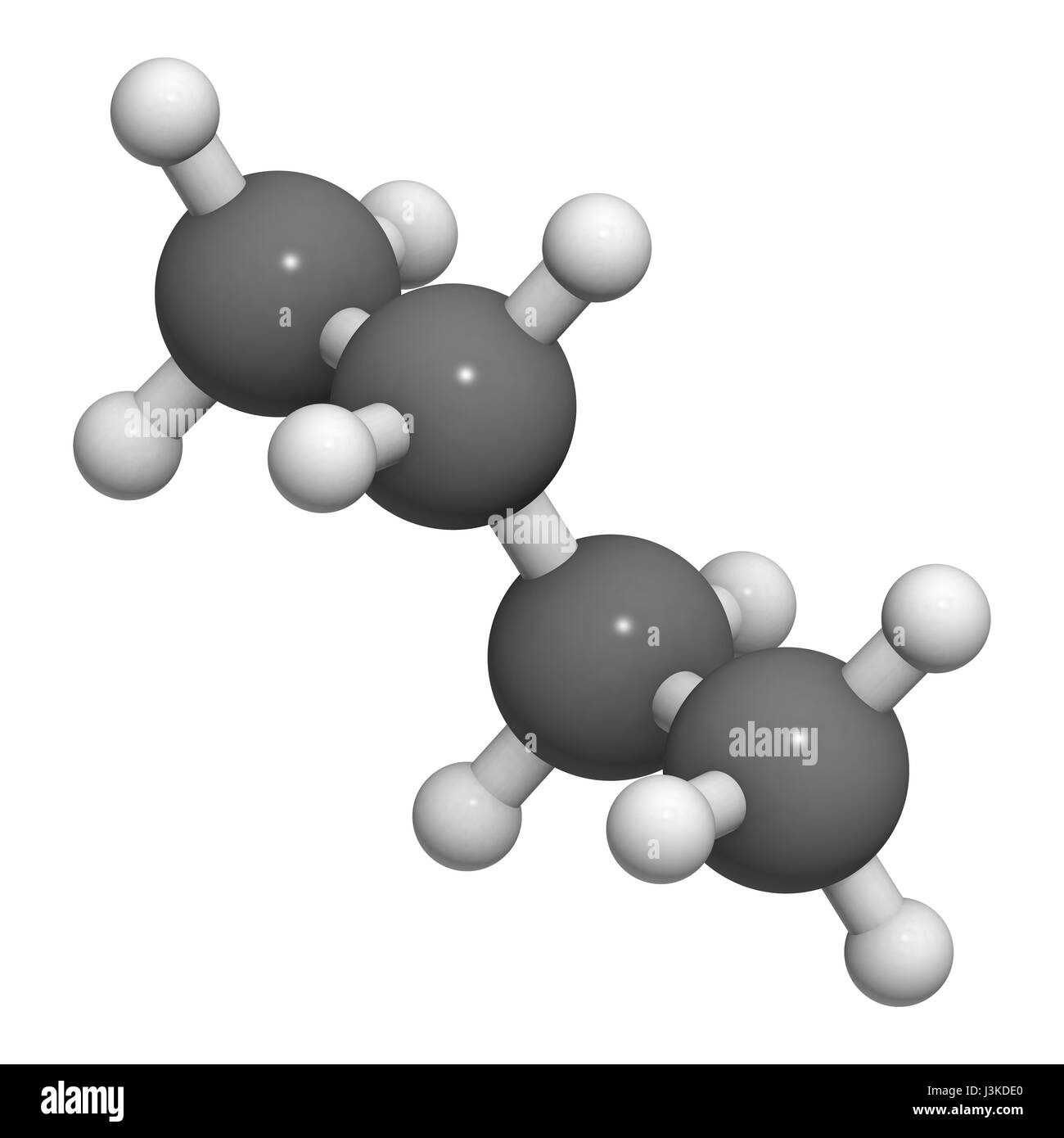Molecular model butane Banque de photographies et d’images à haute ...