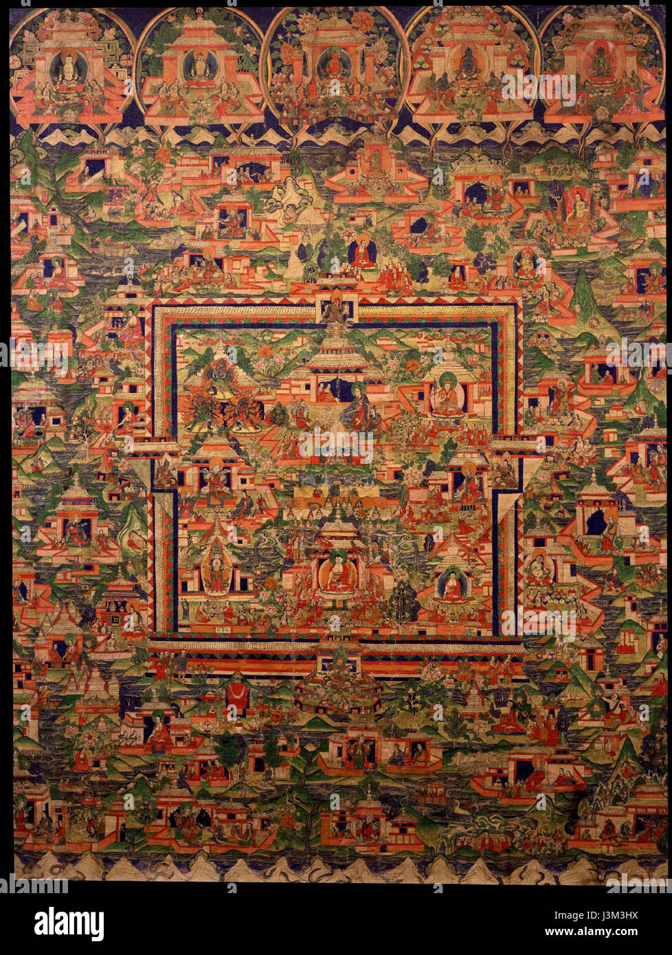 Tonpa Shenrab Miwo patrie d'Olmo Lungring. Tibet, xixe siècle, Rubin ...