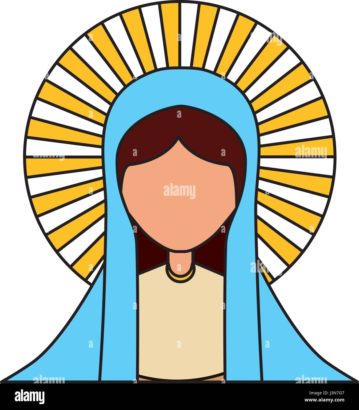 L'icône de la Sainte Vierge Marie Image Vectorielle Stock - Alamy