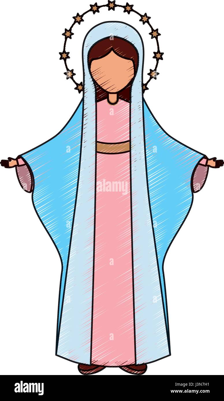 L'icône de la Sainte Vierge Marie Image Vectorielle Stock - Alamy