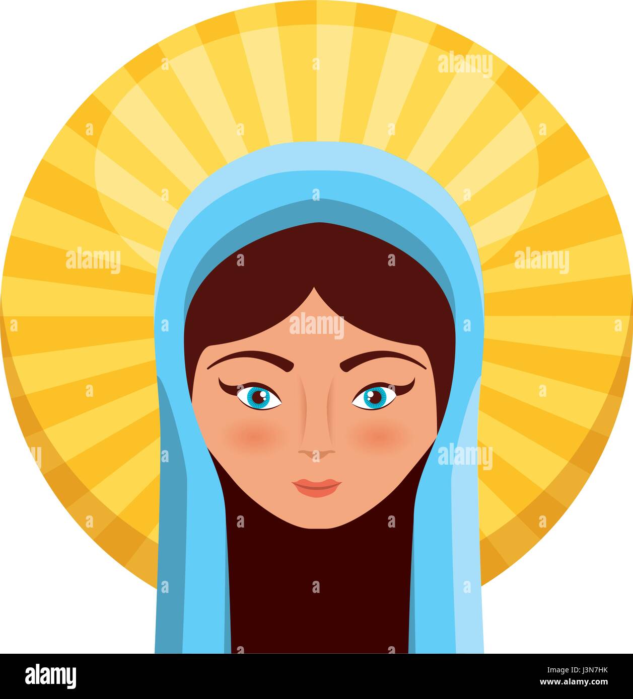 L'icône de la Sainte Vierge Marie Image Vectorielle Stock - Alamy