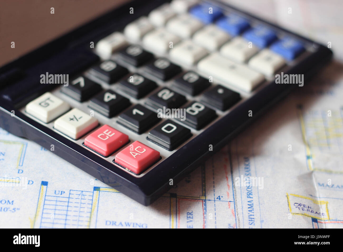 Calculatrice électronique. Photo numérique haute résolution d'une ...