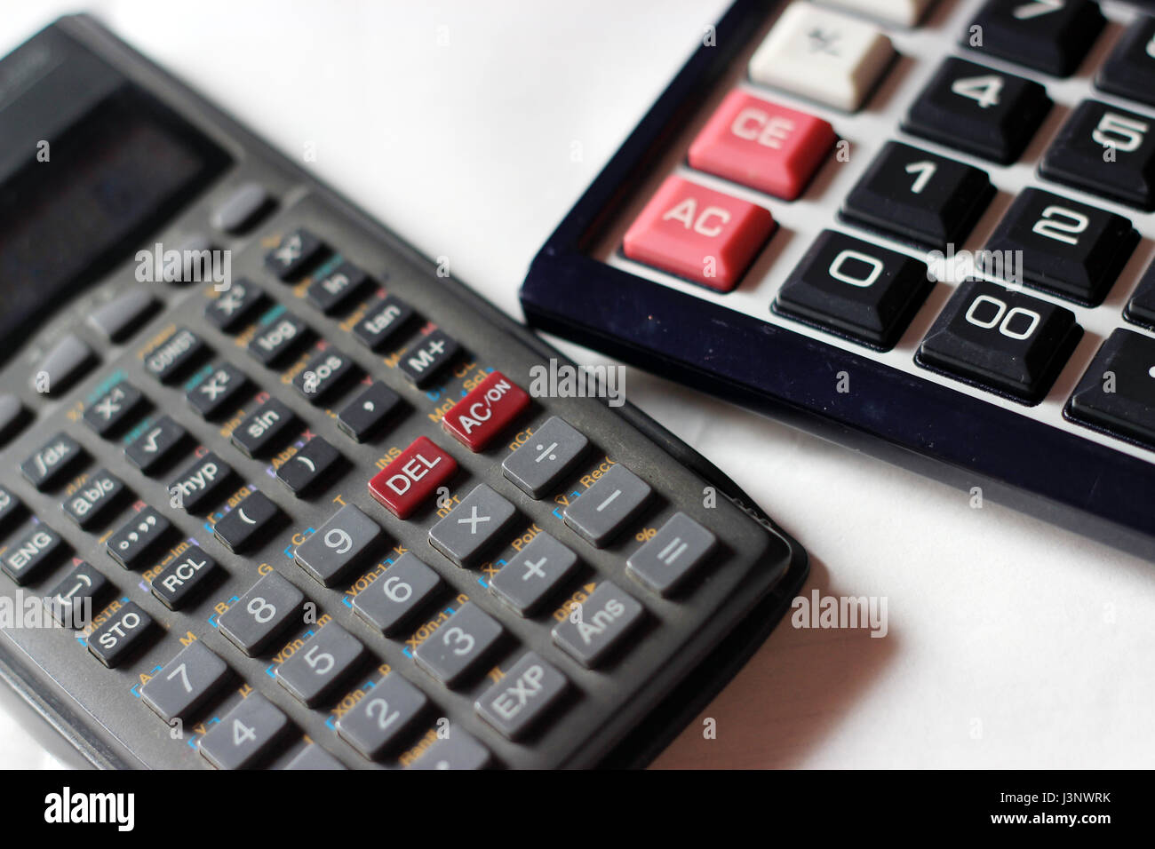 Calculatrice électronique. Photo numérique haute résolution d'une ...