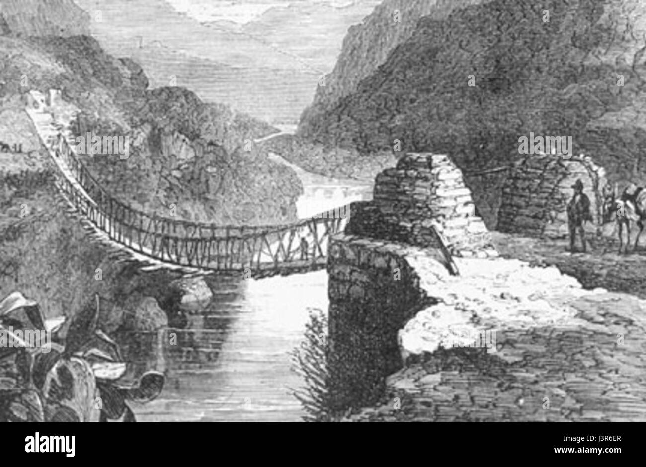 Routes incas Banque d'images noir et blanc - Alamy
