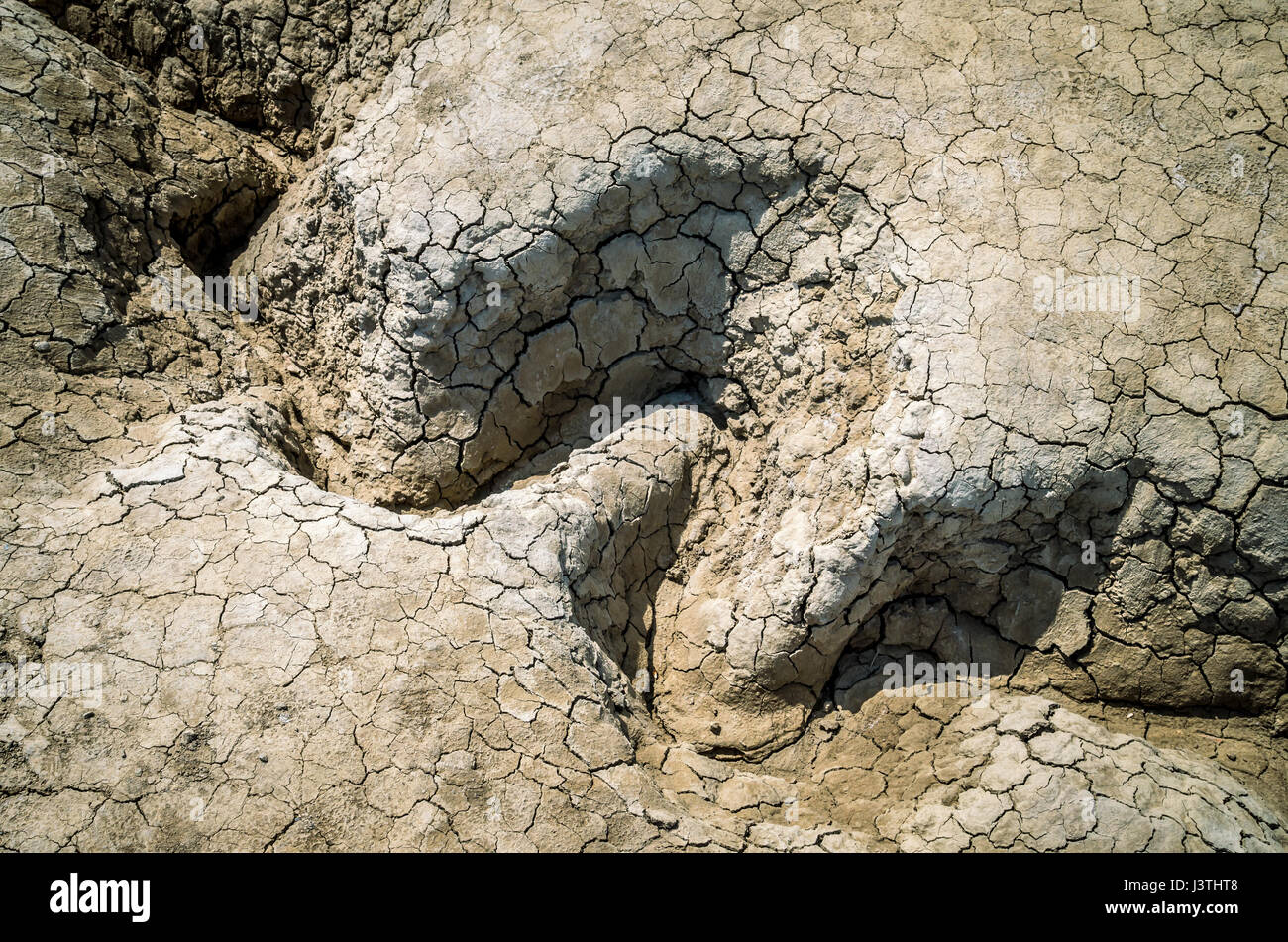 Les Volcans Boueux, le comté de Buzau, Roumanie. Paysage des volcans de ...