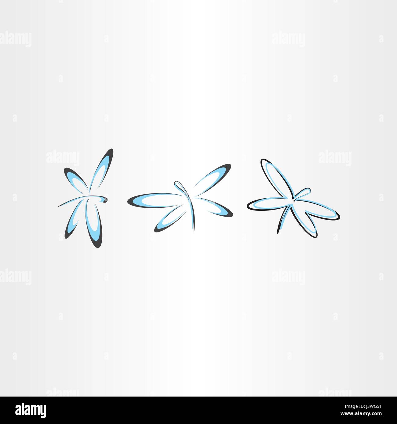 Logo libellule Banque d'images vectorielles - Alamy