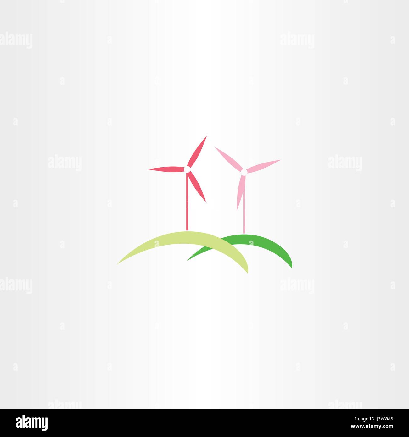 Icône vecteur d'éolienne symbole logo Image Vectorielle Stock - Alamy