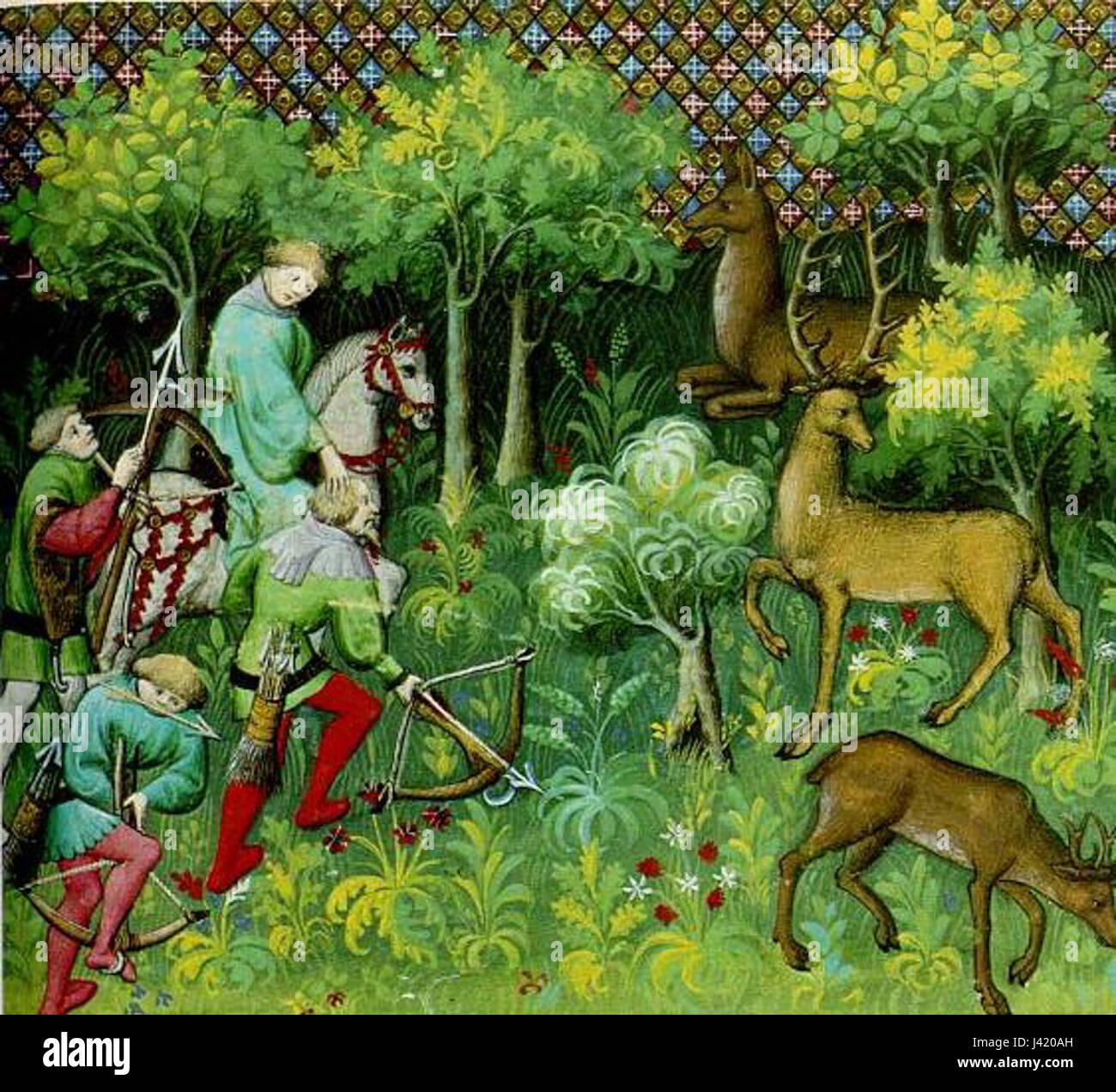 Medieval drawing forest Banque de photographies et d’images à haute ...