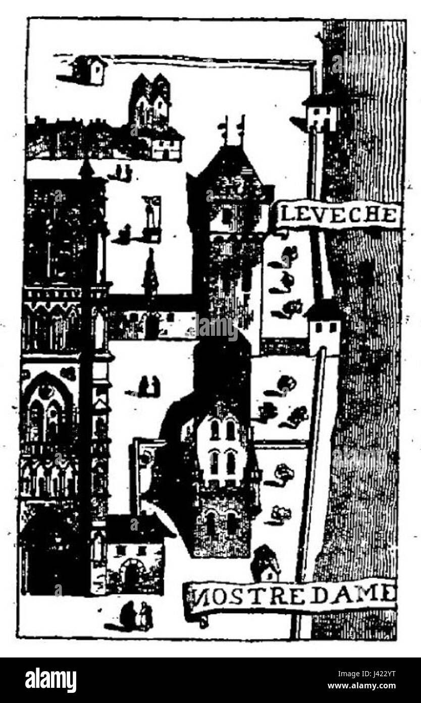 Lassus, Viollet le Duc Projet de restauration de Notre Dame de Paris ...