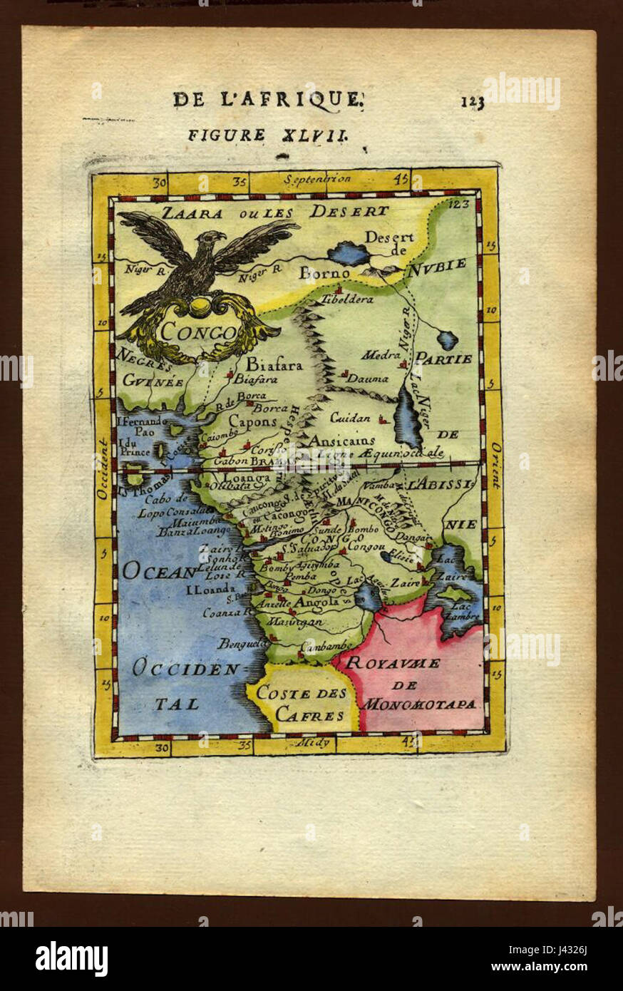 Vintage map of the congo Banque de photographies et d’images à haute ...