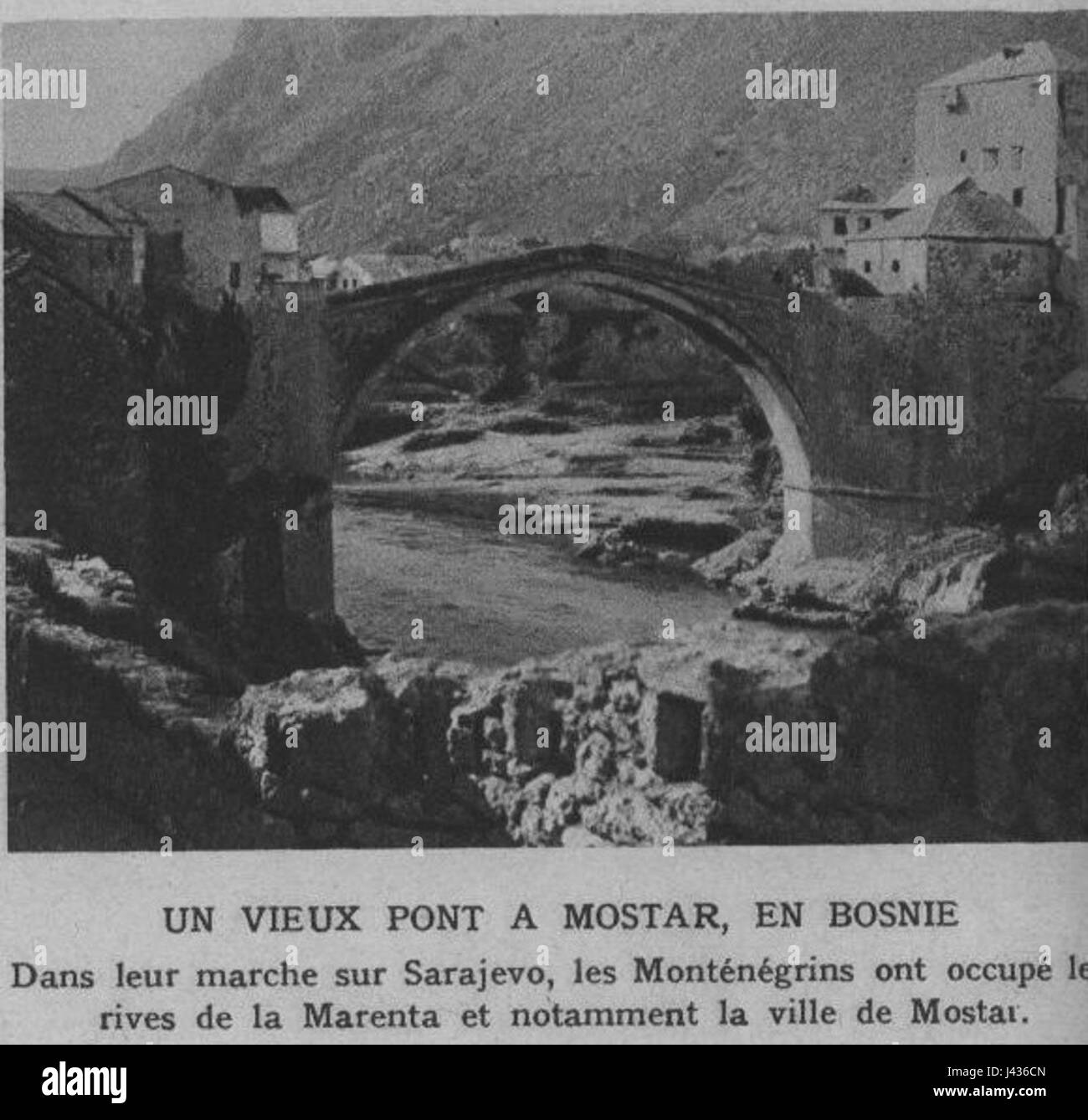 Carte de mostar Banque d'images noir et blanc - Alamy