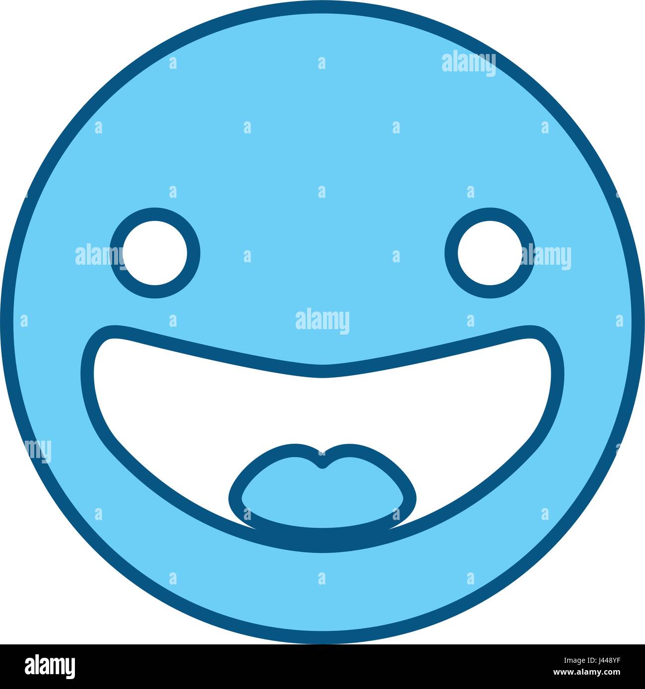 Symbole emoticon sourire Image Vectorielle Stock - Alamy