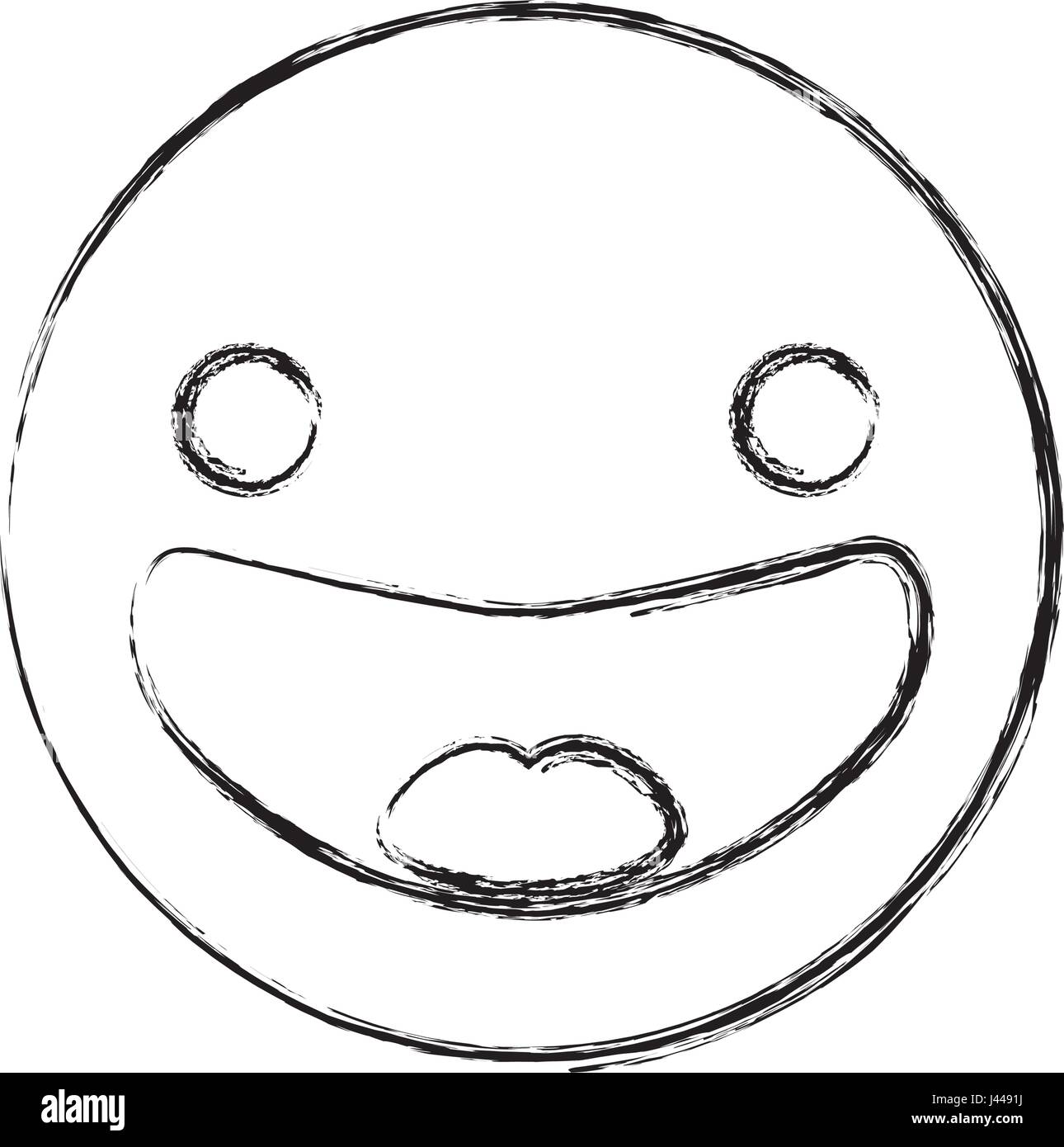 Symbole emoticon sourire Image Vectorielle Stock - Alamy
