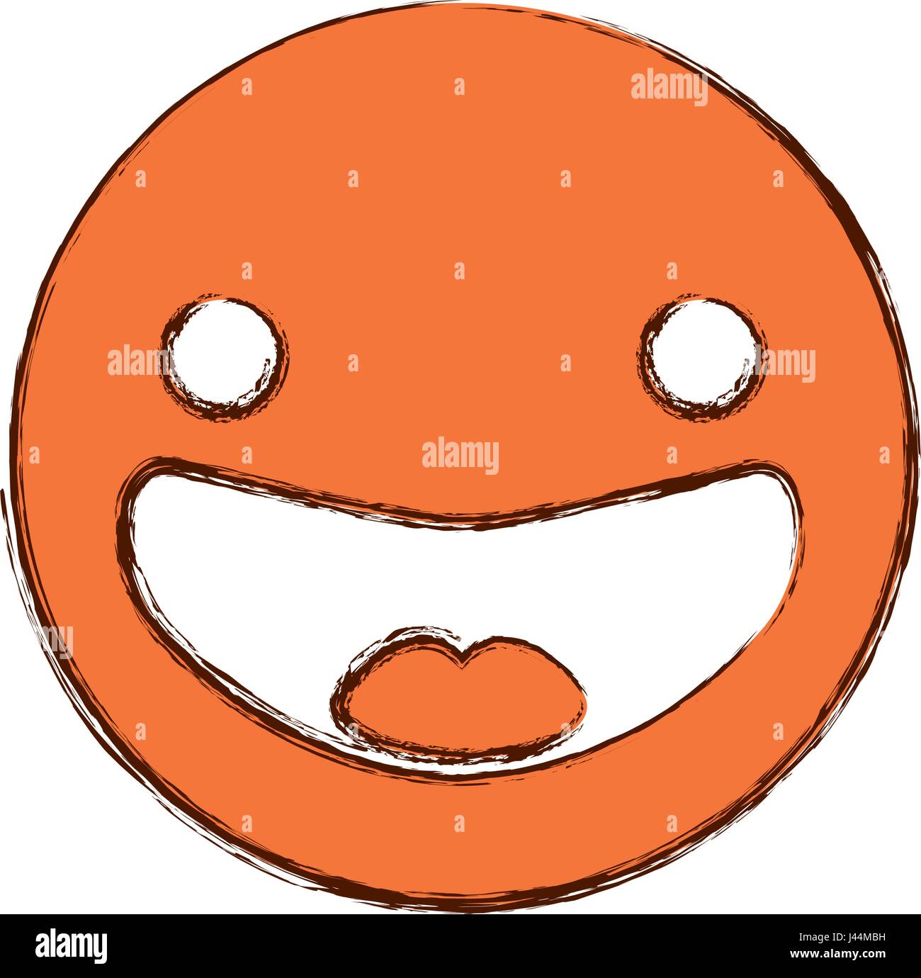 Symbole emoticon sourire Image Vectorielle Stock - Alamy