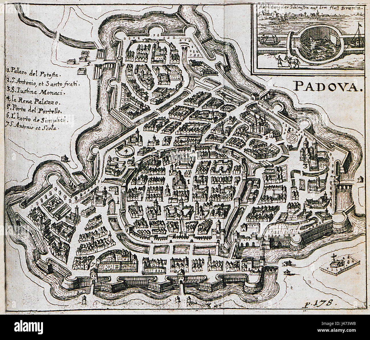 Padova map Banque de photographies et d’images à haute résolution - Alamy