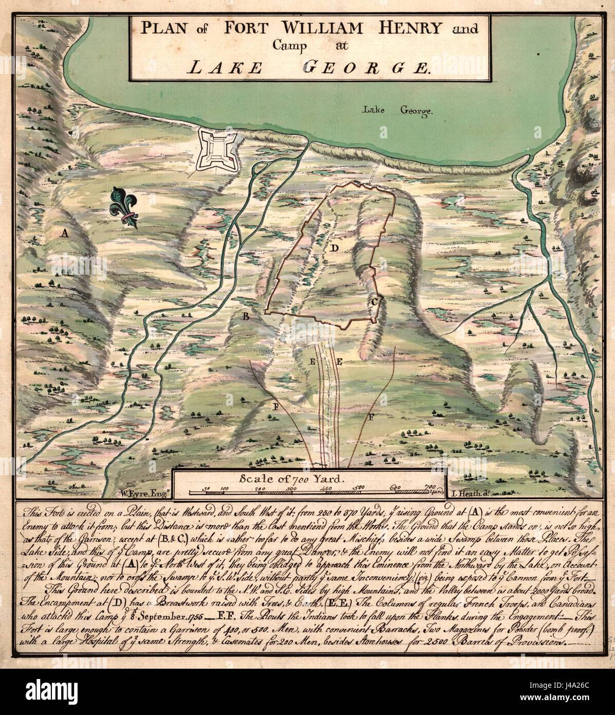 Carte du lac george Banque de photographies et d’images à haute ...