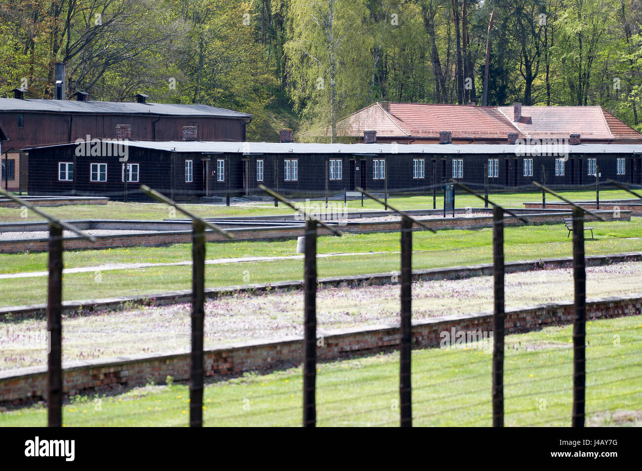 Caserne en camp de concentration Nazi KL Stutthof en 72 e anniversaire ...