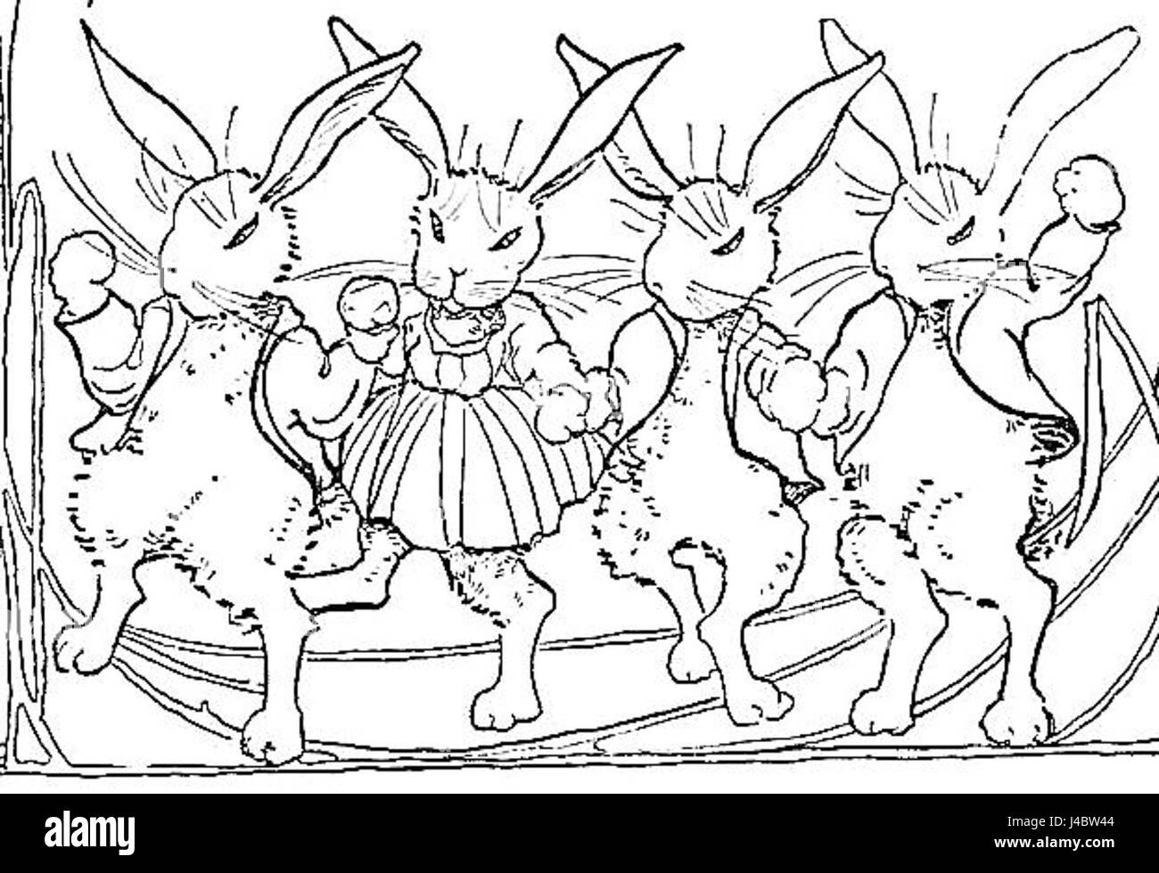 Peter rabbit book Banque d'images noir et blanc - Alamy