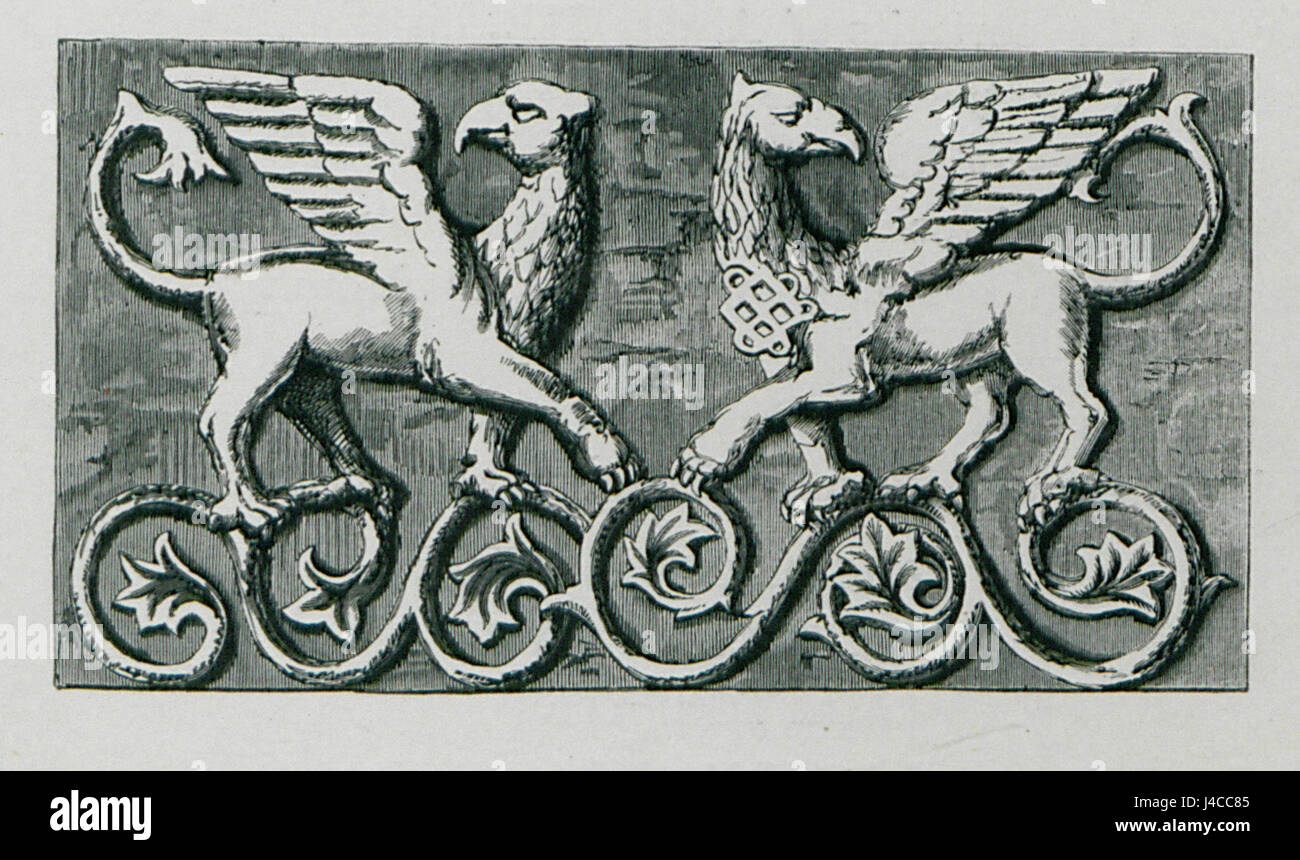 Ce relief de Charles Texier, créé en 1864, représente des éléments de l ...