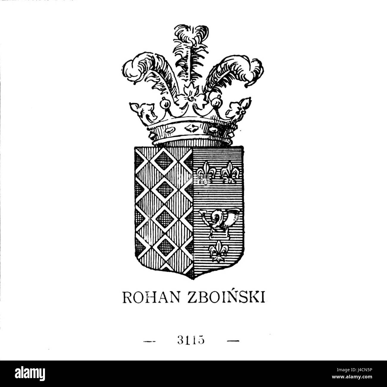 Carte de rohan Banque d'images noir et blanc - Alamy