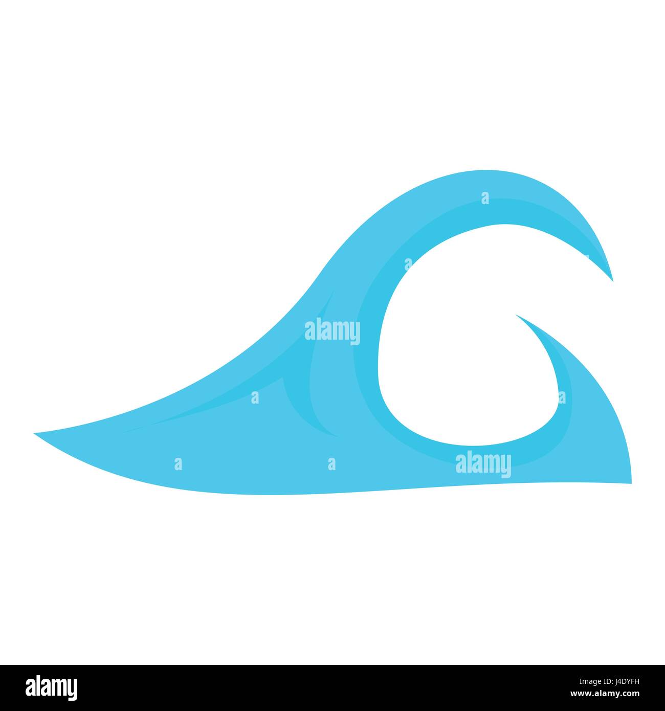 Big wave icon cartoon style Banque de photographies et d’images à haute ...