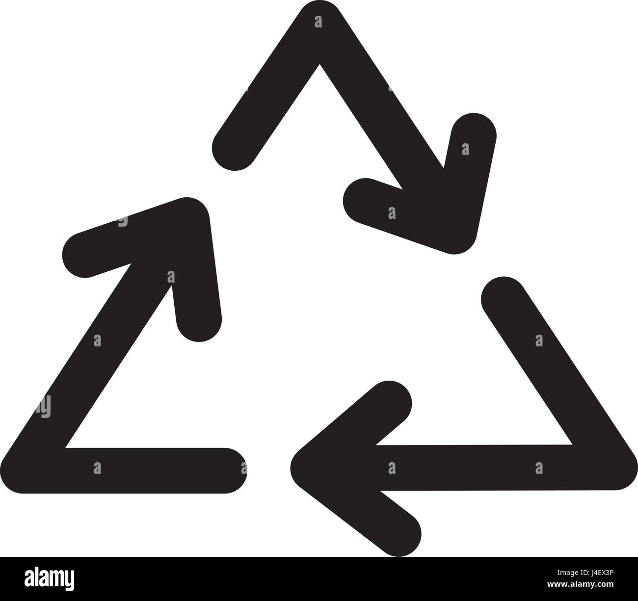 Symbole des flèches de recyclage Image Vectorielle Stock - Alamy