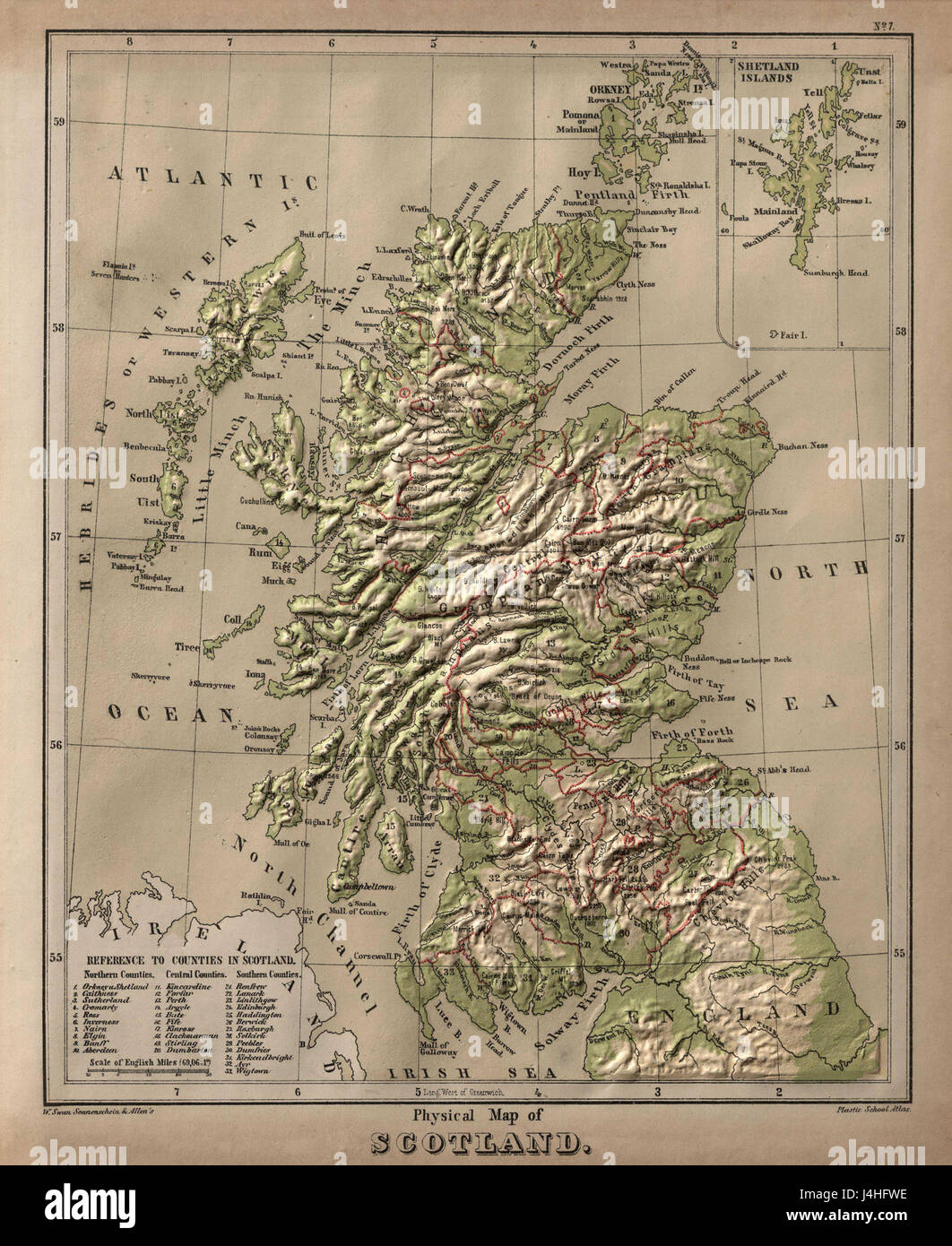 Carte de l'ecosse dessin Banque de photographies et d’images à haute ...