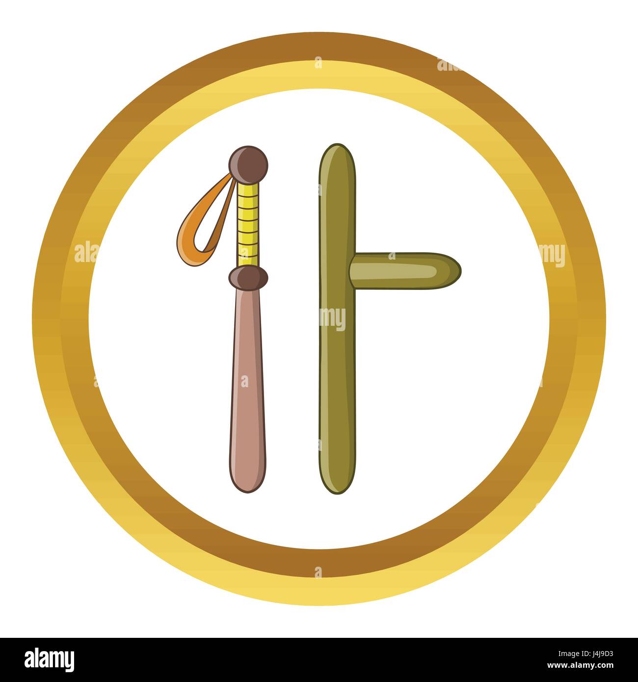 Matraques en caoutchouc icône vecteur Image Vectorielle Stock - Alamy