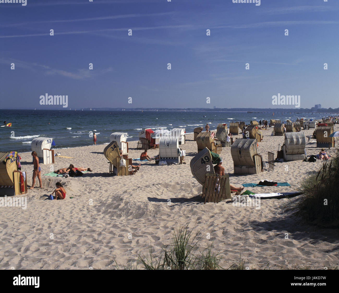 Allemagne, Schleswig - Holstein, la baie de Lübeck, Timmendorfer plage ...